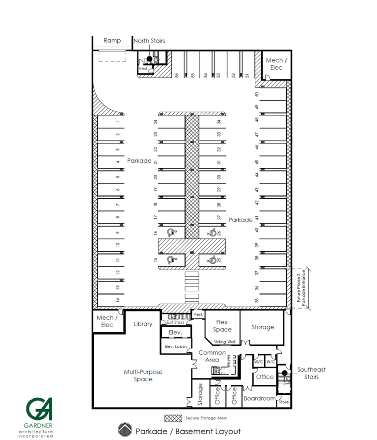 Parkade Basement Layout – Polish Heritage Society of Edmonton